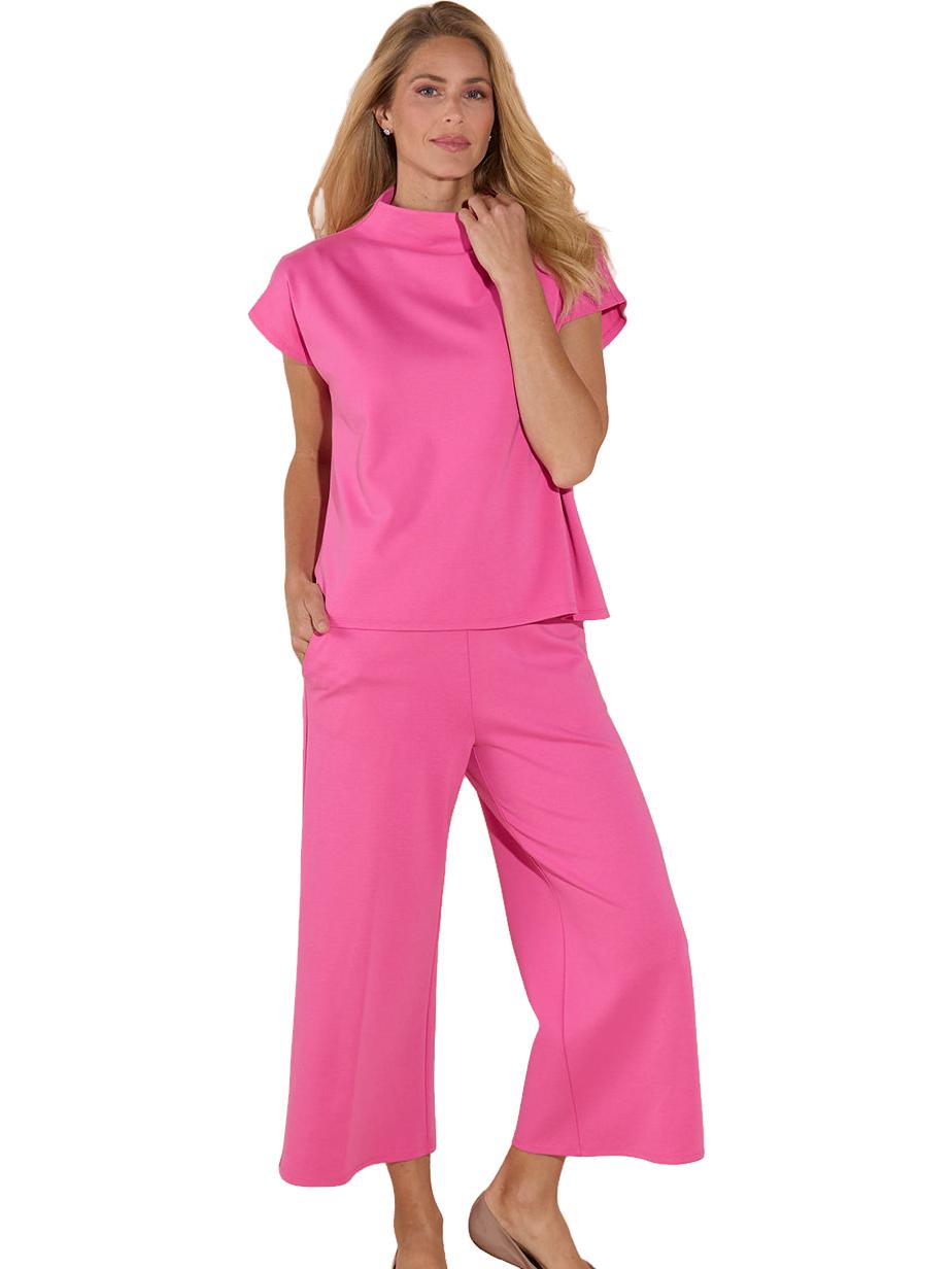 JUDE CONNALLY Jude Connally Wide-Leg Cropped Ponte Pants